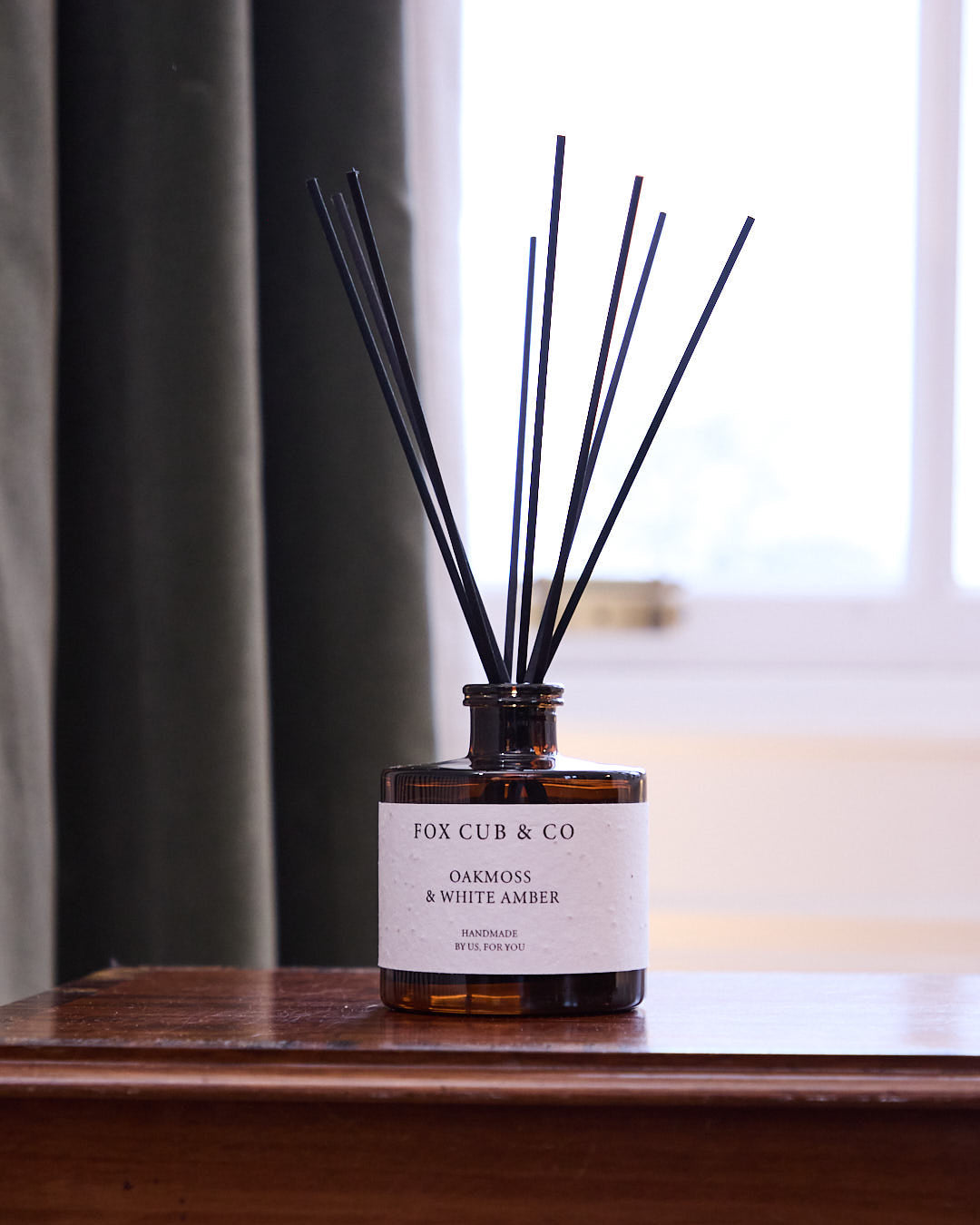 Oakmoss & White Amber Reed Diffuser – Fox Cub & Co