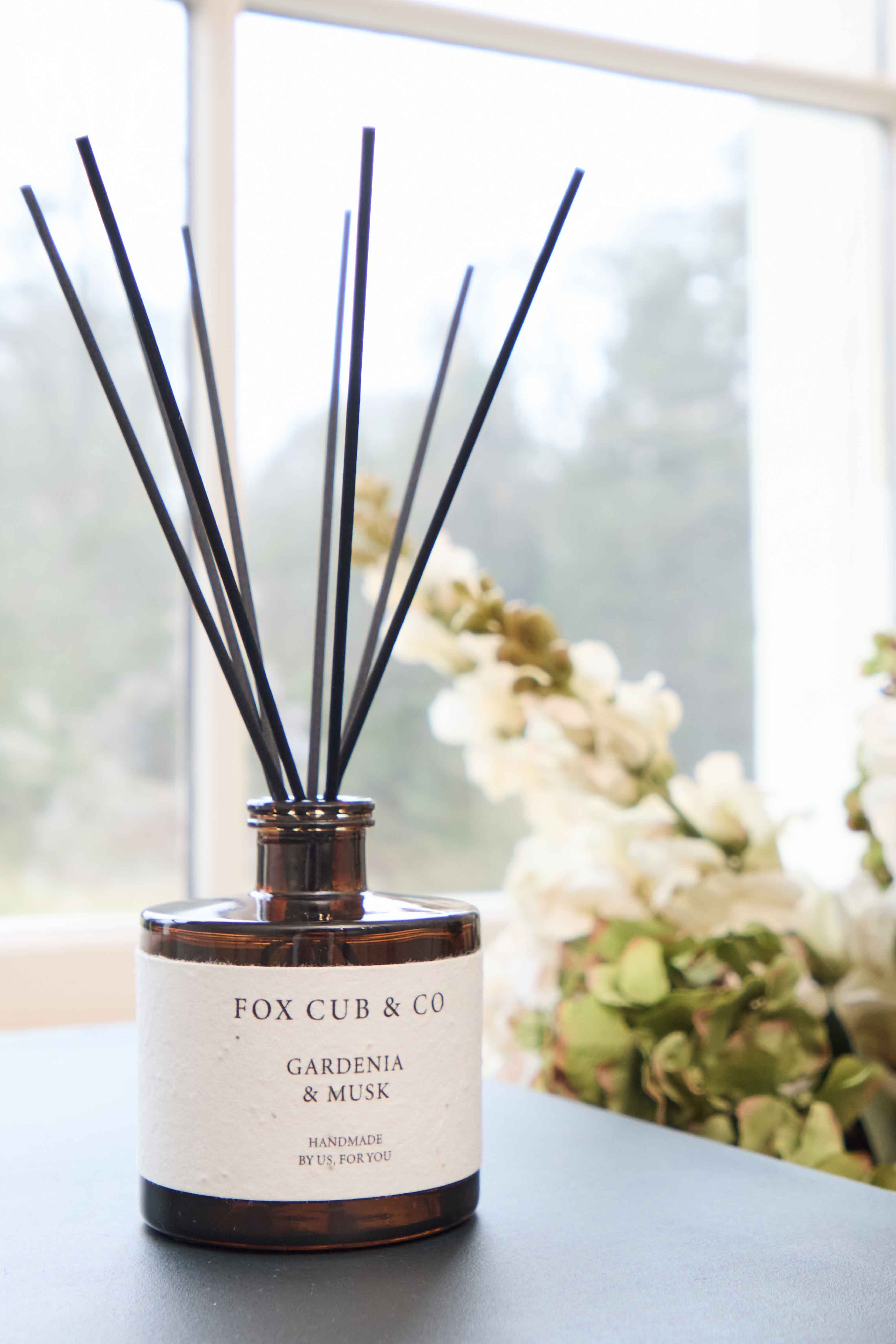Gardenia & Musk Reed Diffuser – Fox Cub & Co